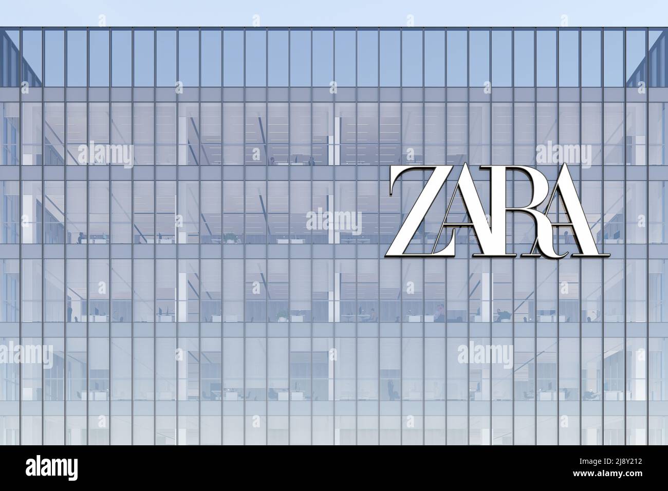 Municipality of Arteixo, Spain. May 2, 2022. Editorial Use Only, 3D CGI ...