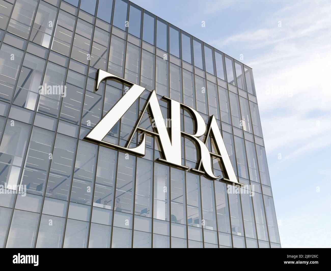 Municipality of Arteixo, Spain. May 2, 2022. Editorial Use Only, 3D CGI ...