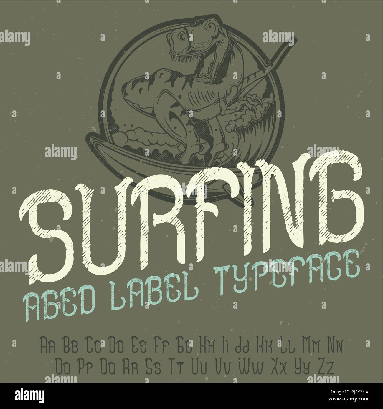 Original label typeface named 'Surfing'. Good to use in any label ...