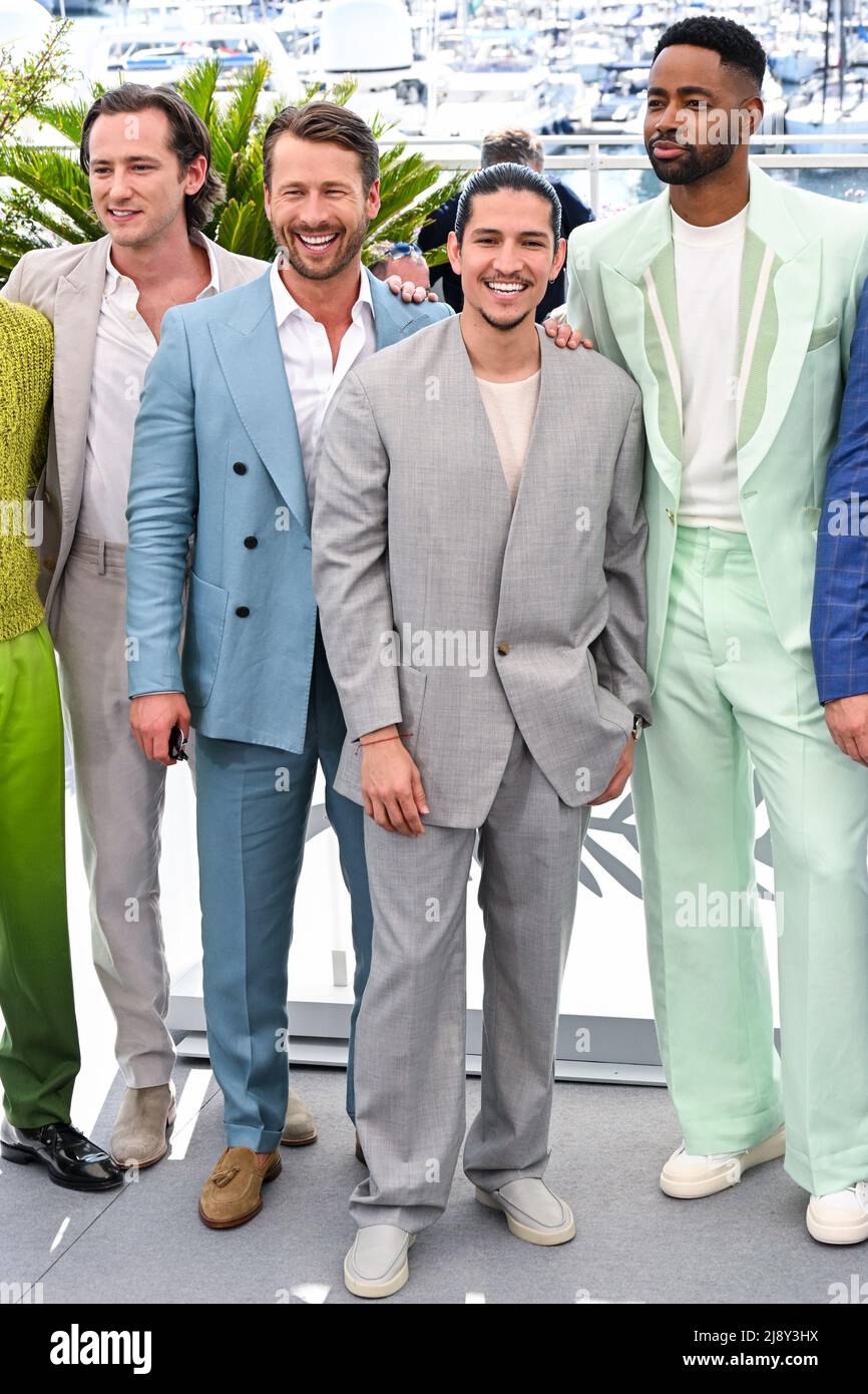Lewis Pullman , Glen Powell , Danny Ramirez , Jay Ellis 75th Cannes ...