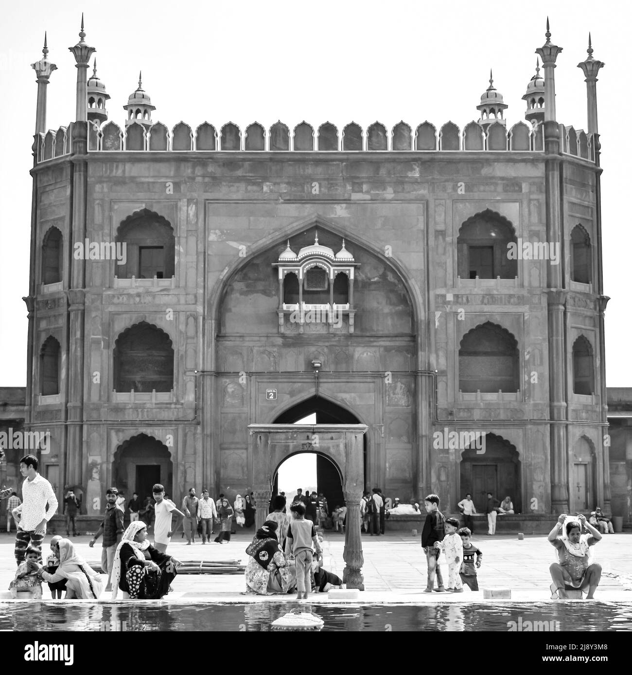 Delhi, India-April 15,2022: Unidentified Indian tourist visiting Jama ...