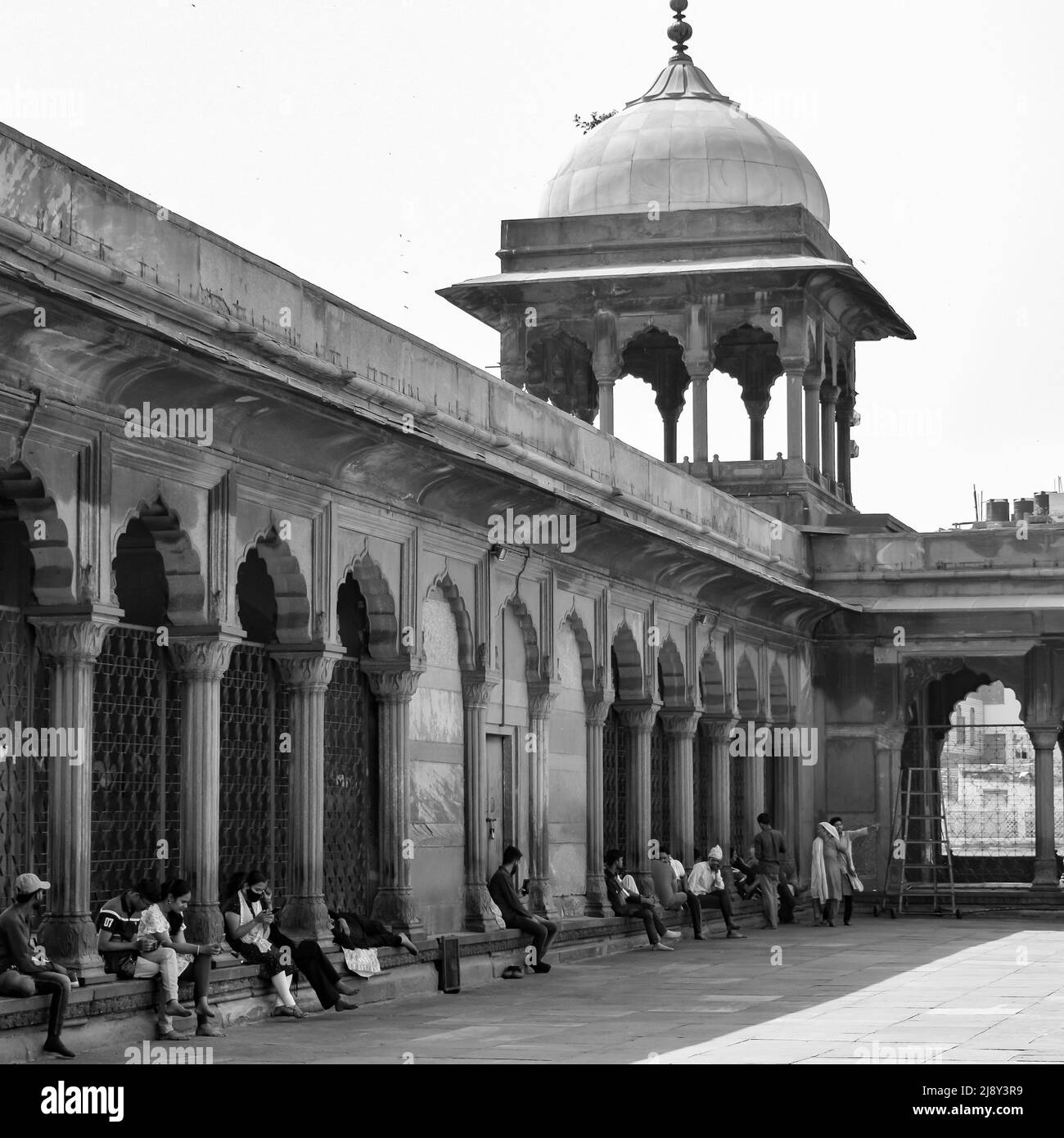 Delhi, India-April 15,2022: Unidentified Indian tourist visiting Jama ...