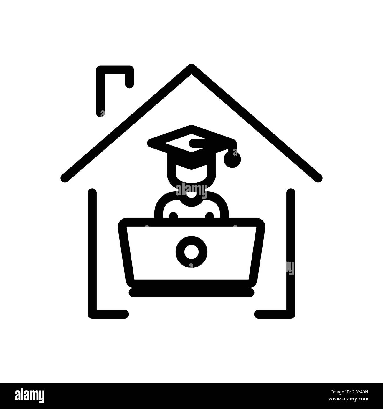 University student home study Cut Out Stock Images & Pictures - Alamy