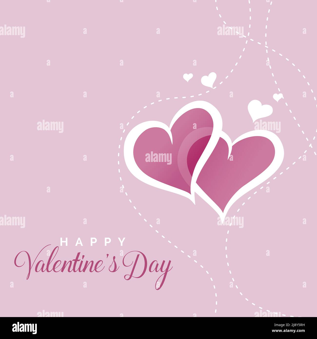 cute hearts background for valentines day Stock Vector Image & Art - Alamy