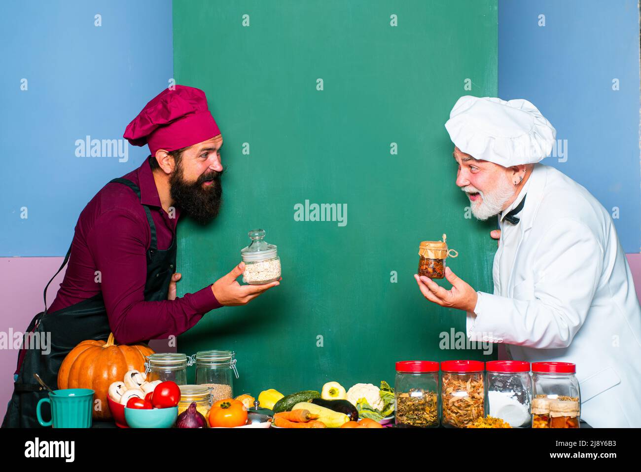 Restaurant menu template funny chef hi-res stock photography and images ...