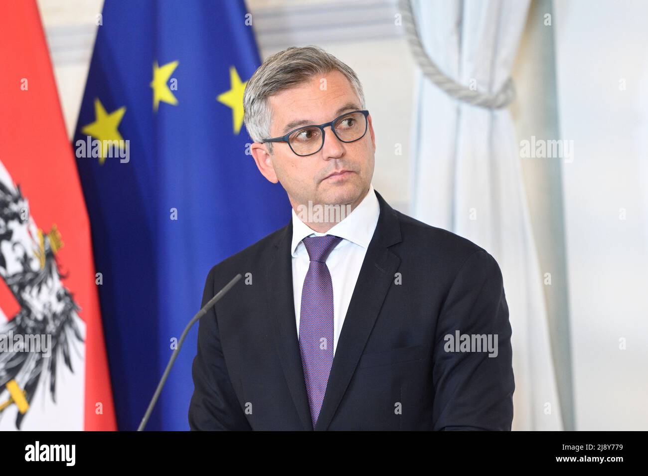 Vienna, Austria 18th May, 2022. Council of Ministers of the Federal ...