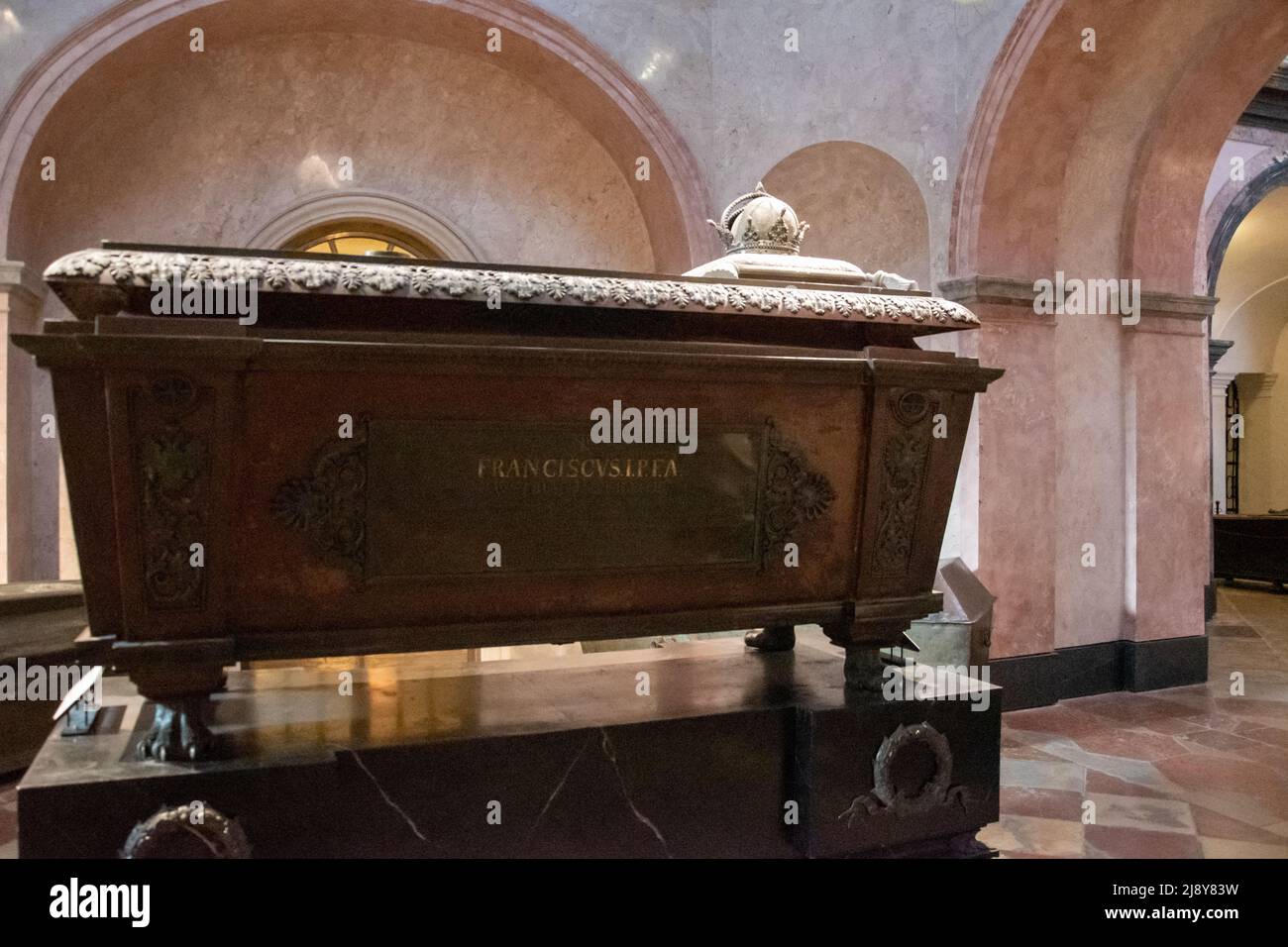 Sarcophagus of Franz I/II of Austria (1768-1835), Franz Vault, Capuchin ...
