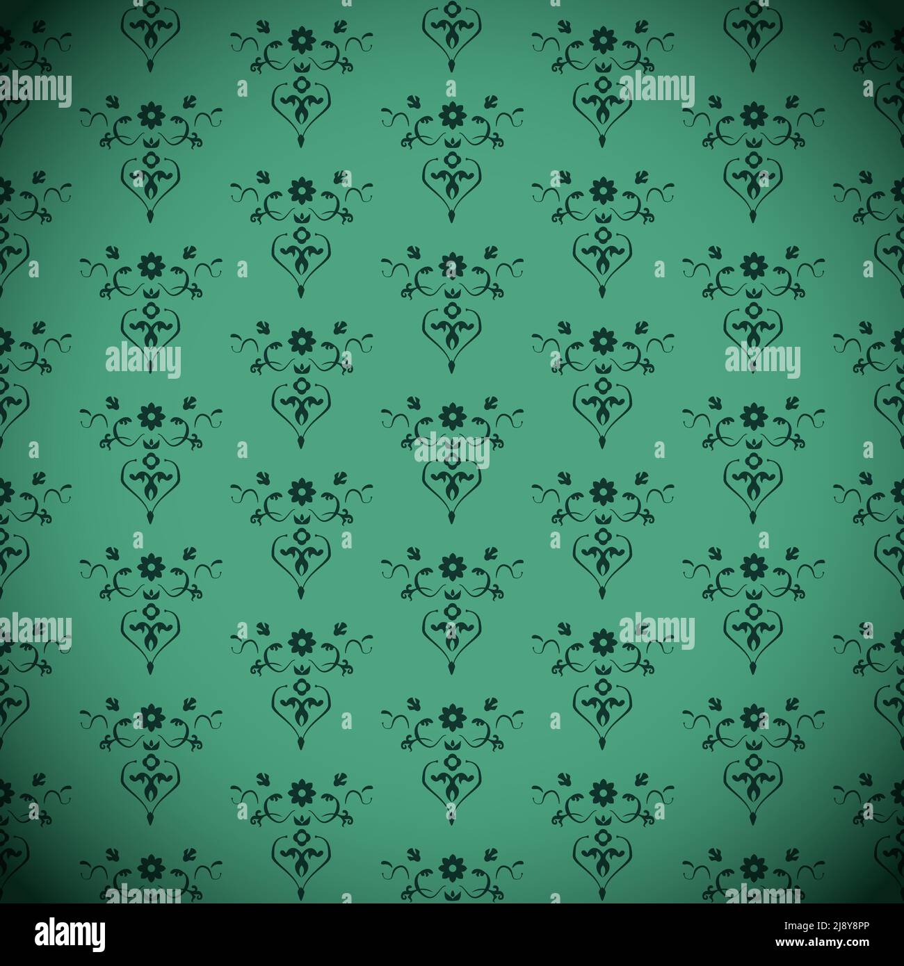 Vector Green Seamless classic Vintage Pattern. EPS10 opacity Stock ...