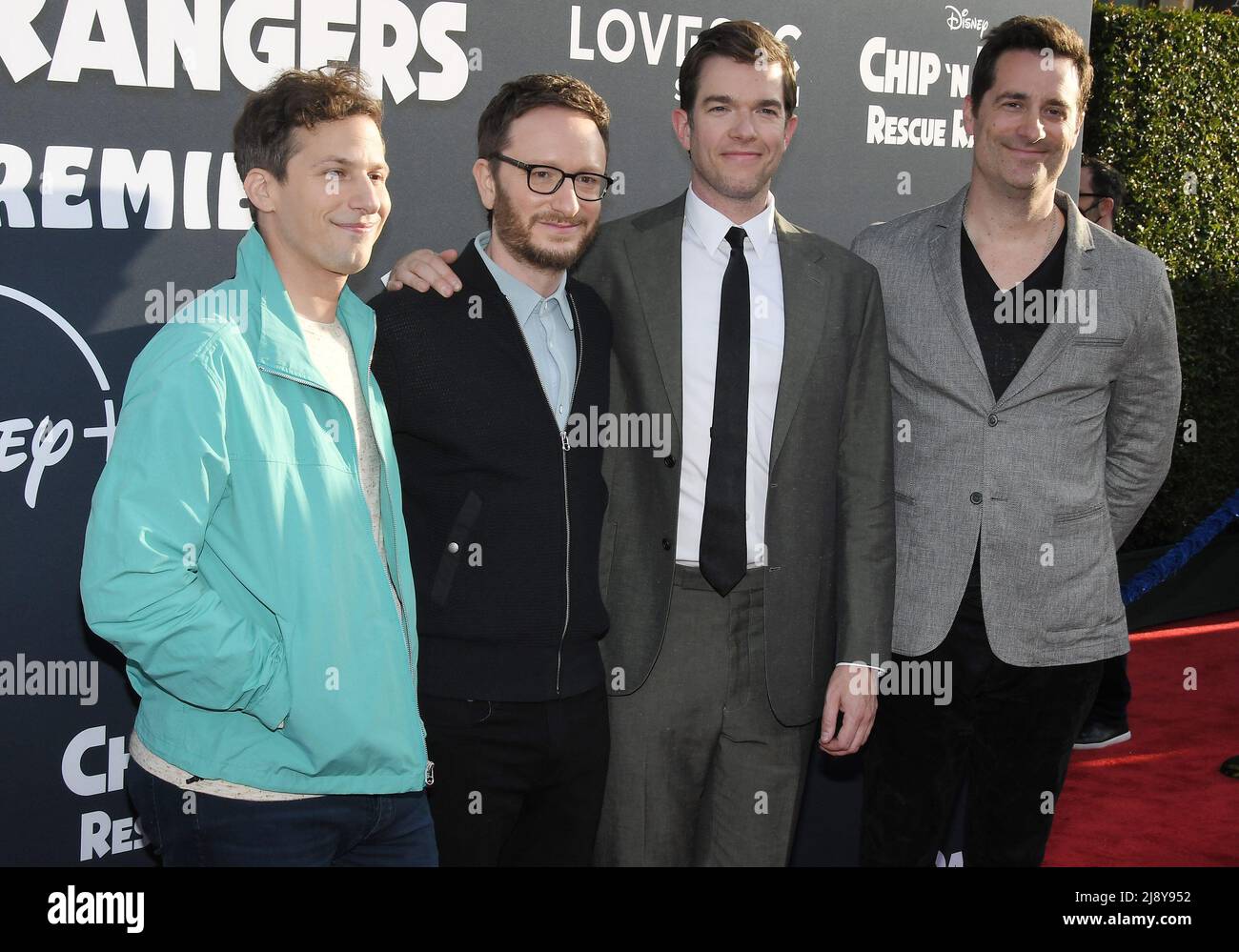 (L-R) Andy Samberg, Akiva Schaffer, John Mulaney and Todd Lieberman at ...
