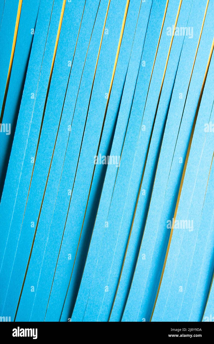 Minimal blue paper strips background. Diagonal paper cuts texture Stock ...
