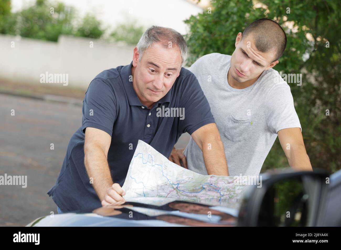 two man lost men outdoors Stock Photo - Alamy