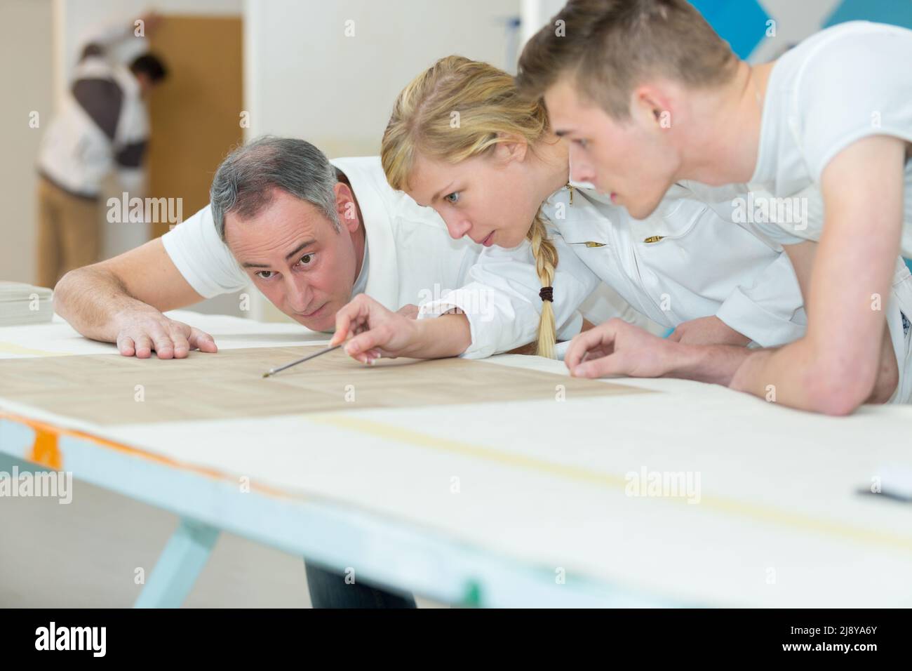 Wallpapering table High Resolution Stock Photography and Images - Alamy