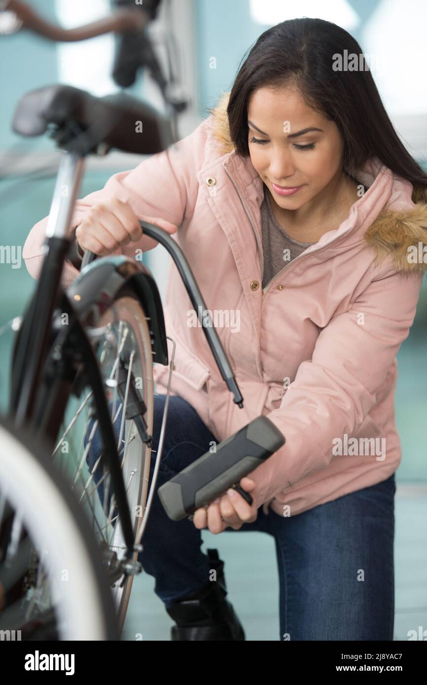 close-up girl hand lock with digital cipher Stock Photo - Alamy