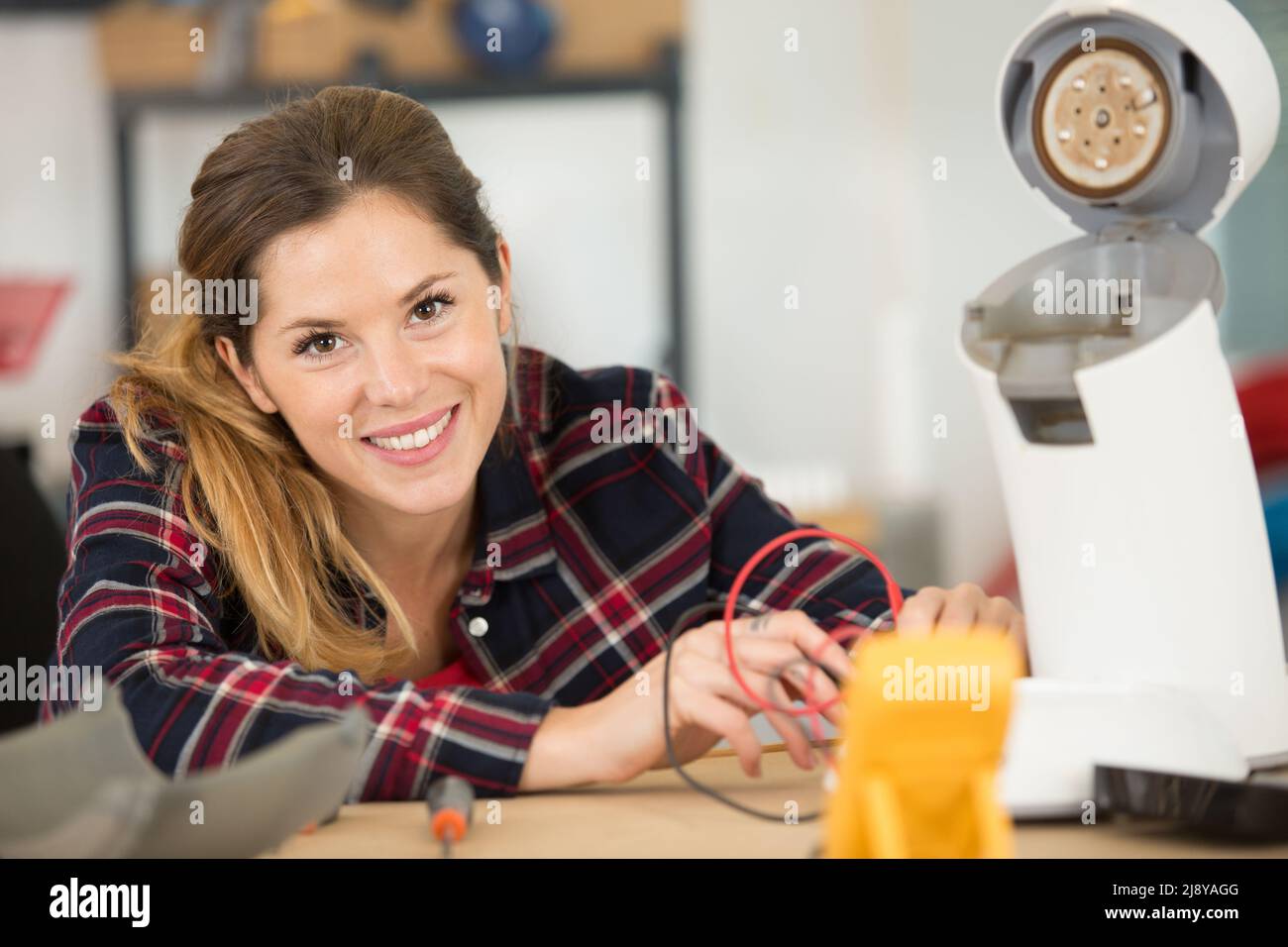Fixing electricity meter hi-res stock photography and images - Alamy