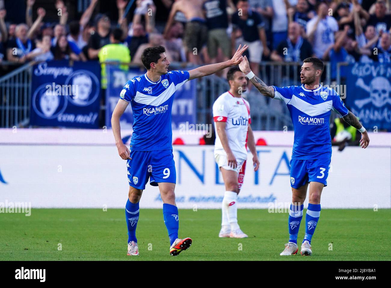 Mario Rigamonti stadium, Brescia, Italy, May 18, 2022, Stefano Moreo ...