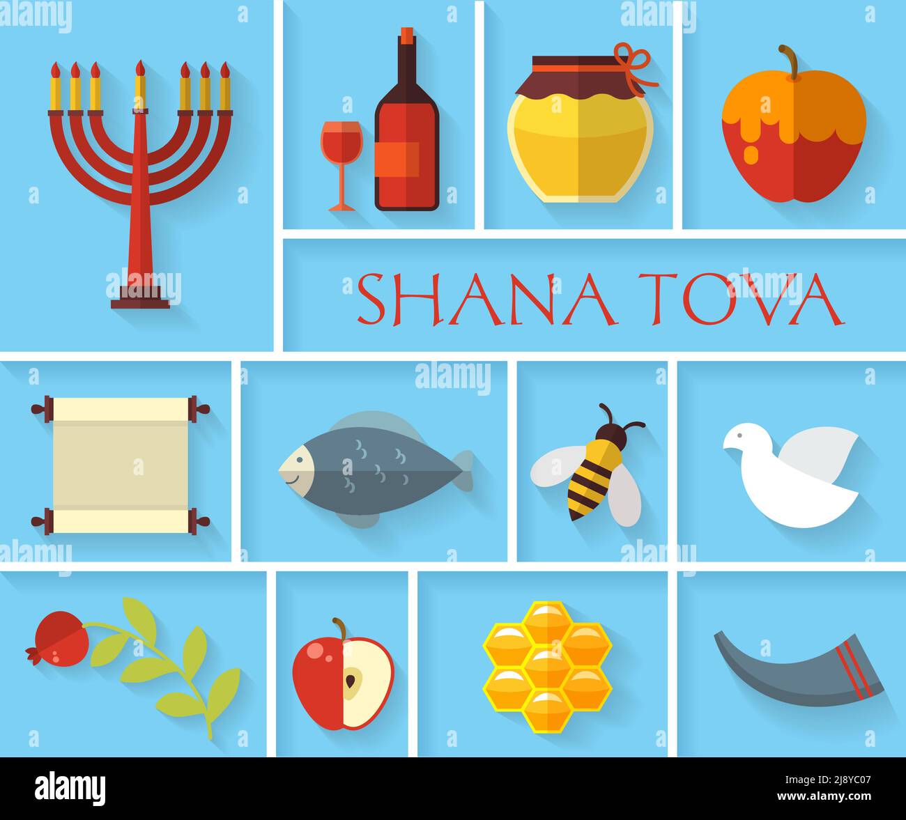Rosh hashana vector vectors hi-res stock photography and images - Alamy