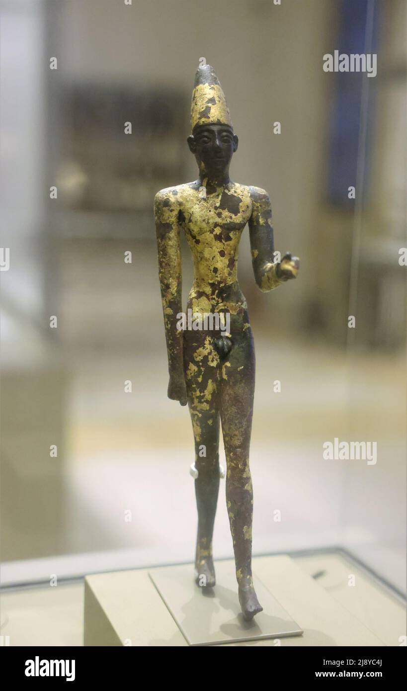 Beirut, Lebanon. 18th May, 2022. A bronze statue is pictured in the ...