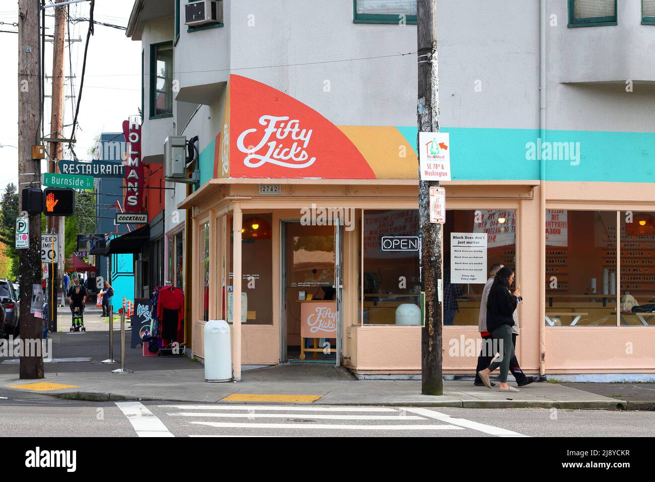 Fifty Licks Ice Cream, 2742 E Burnside St, Portland storefront photo of ...