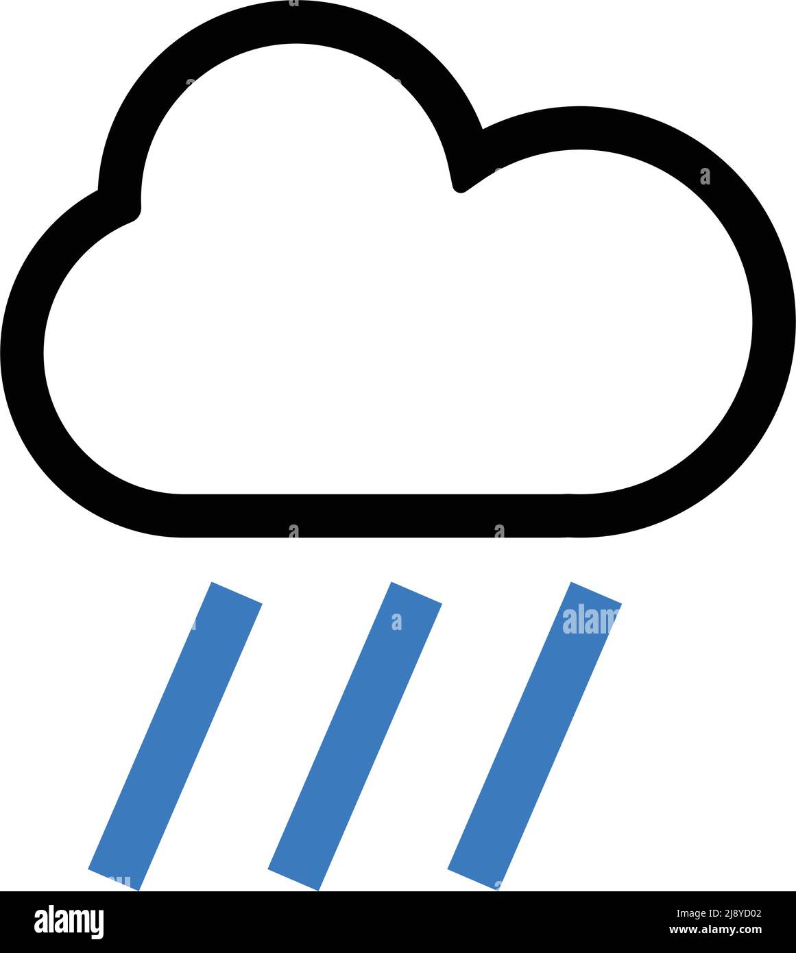 Rainy weather icon. Cloud vector. Editable vector Stock Vector Image ...