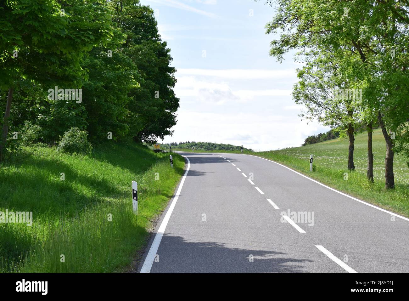 country road into village Boos Stock Photo - Alamy