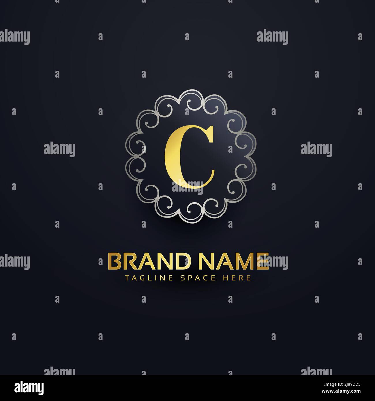 Silver swirls Stock Vector Images - Alamy