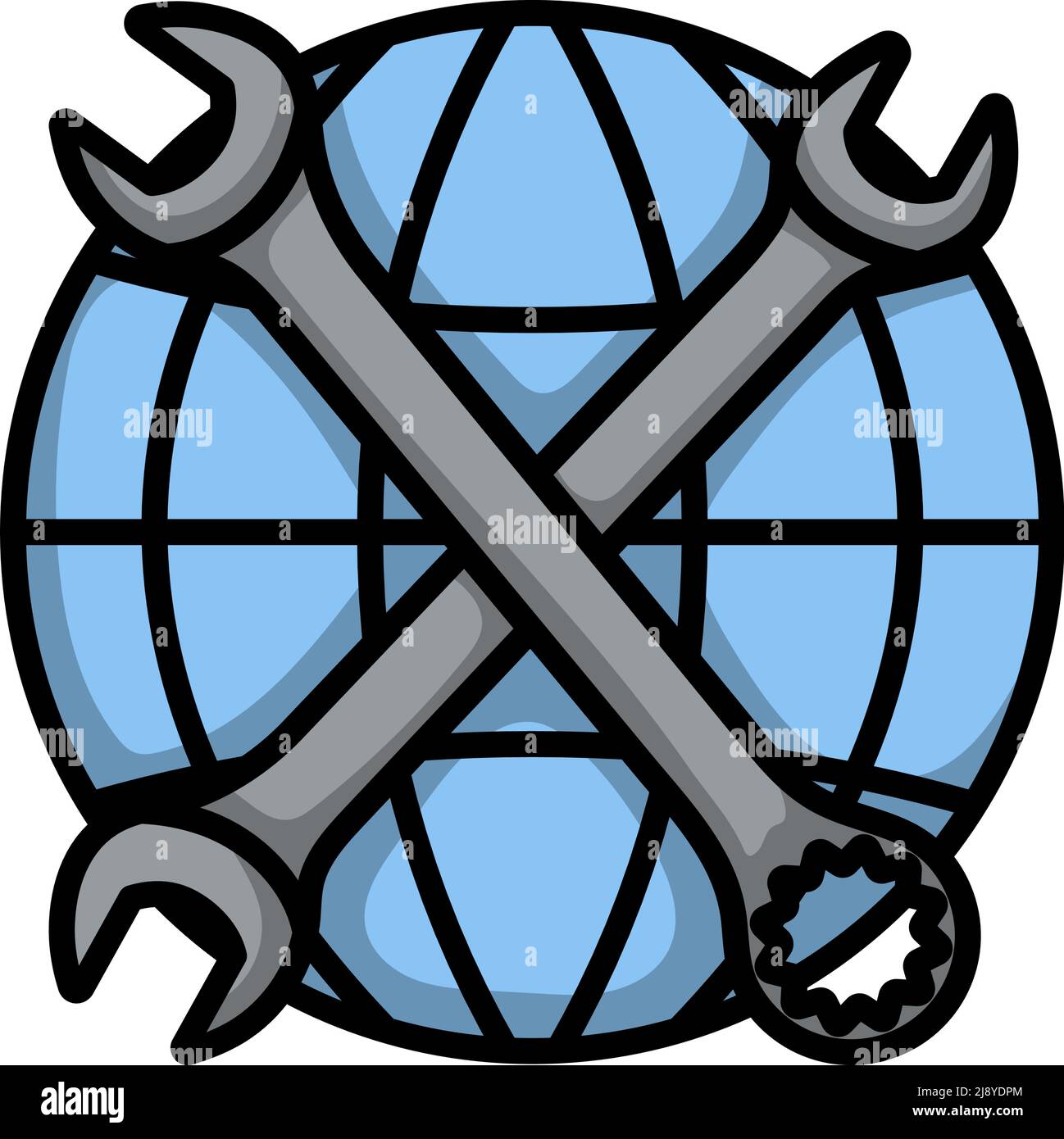 Labor Day Icon. Editable Bold Outline With Color Fill Design. Vector ...