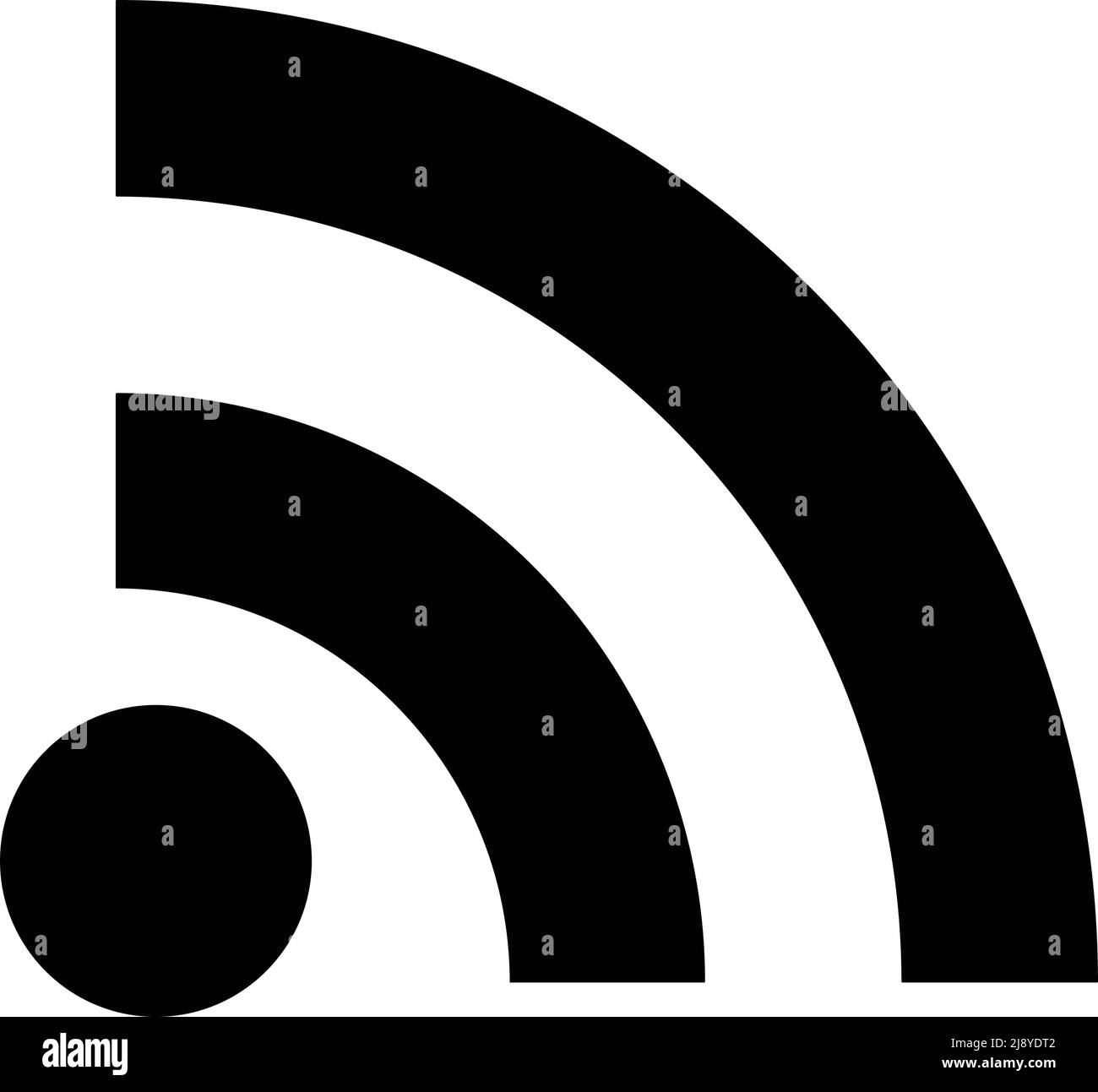 Radio wave icons, including Wi-Fi, RSS, and cell phone signals ...