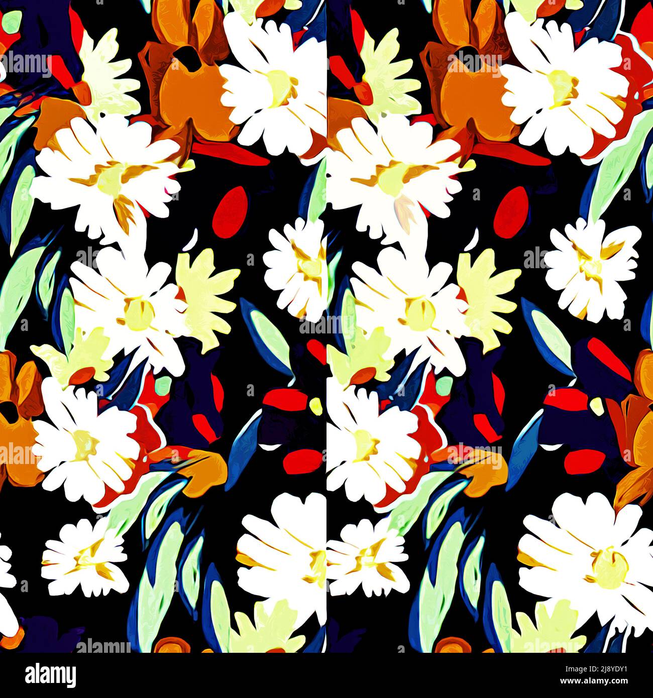 Textile and wallpaper patterns. A printable digital illustration work ...