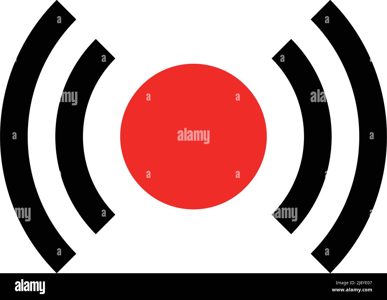 Live streaming radio icon. vector during REC and delivery. Editable ...
