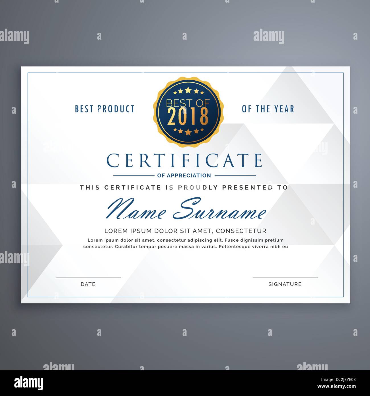 Clean certificate hi-res stock photography and images - Alamy