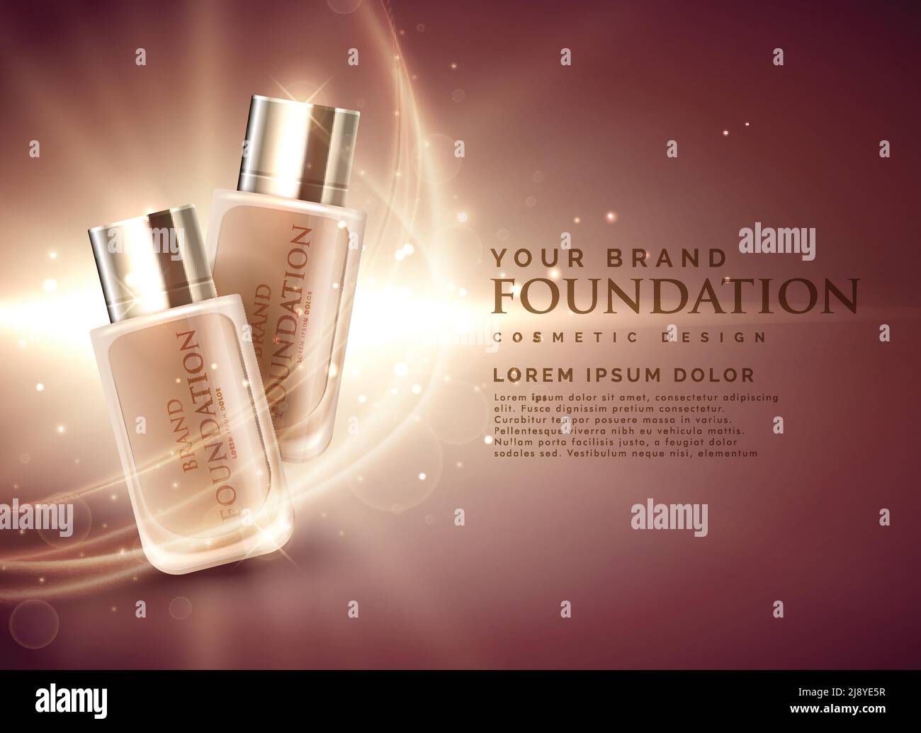 Skin product advertisement Stock Vector Images - Alamy