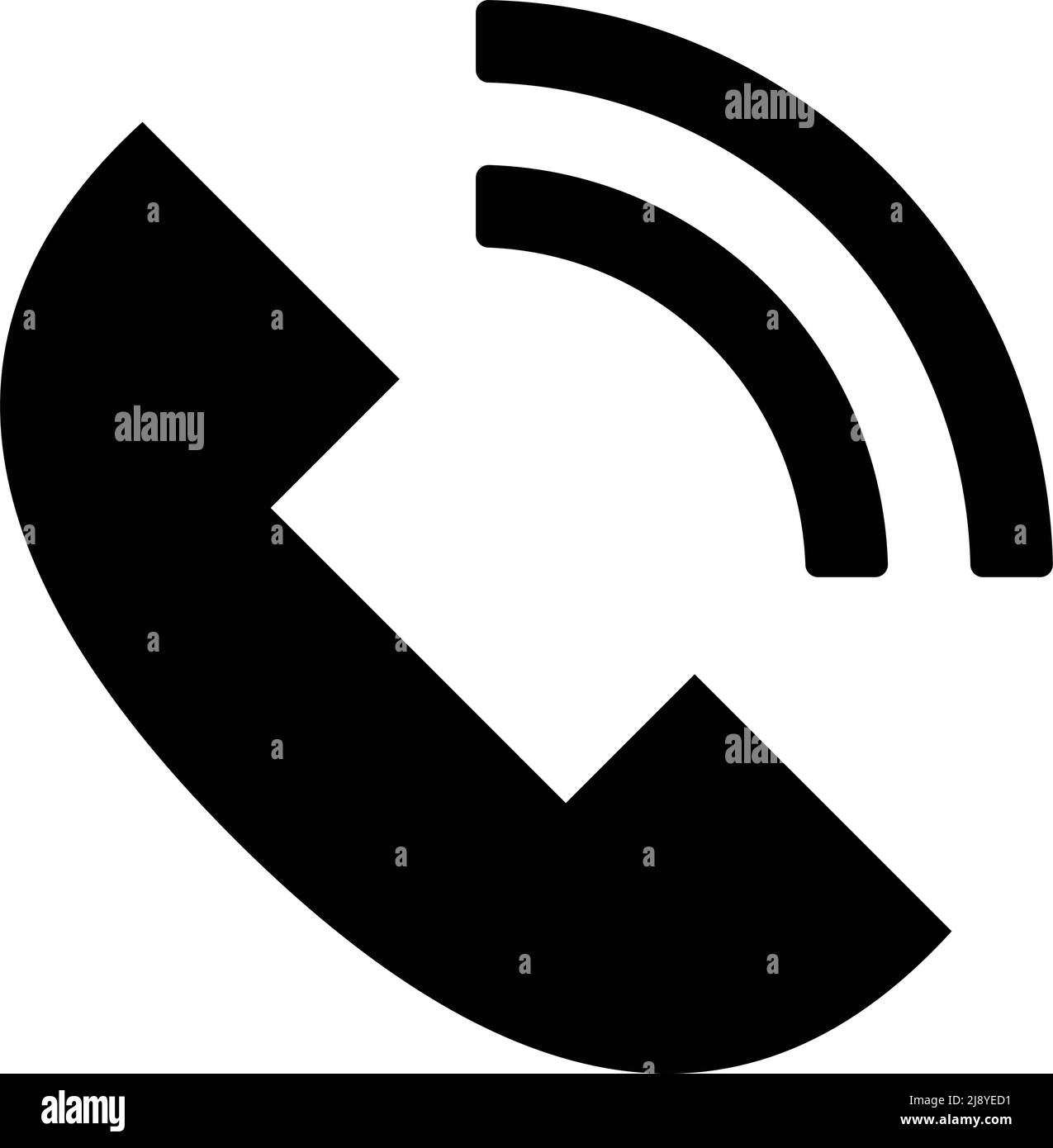 A simple phone icon. Editable vector Stock Vector Image & Art - Alamy