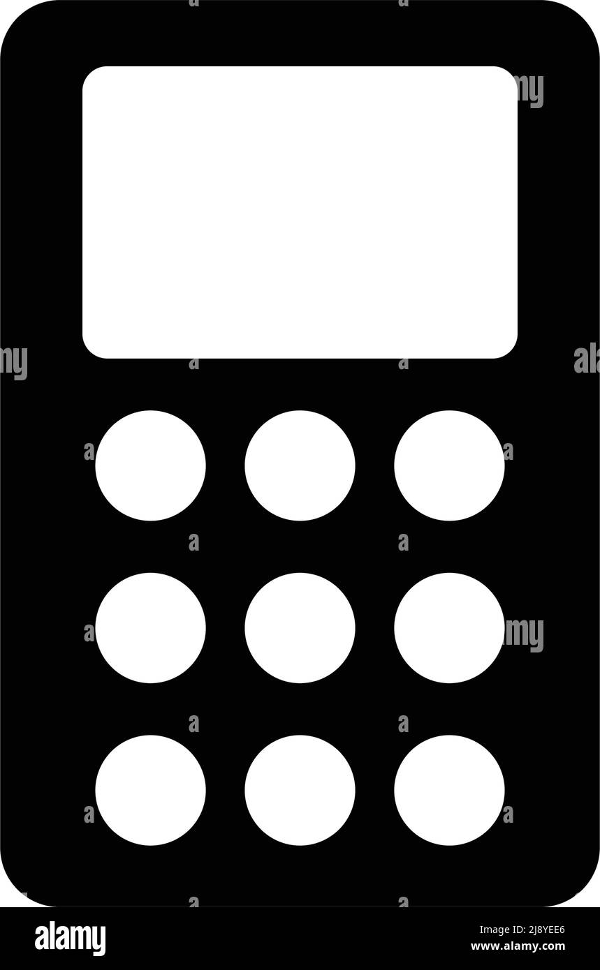 Calculator silhouette icon. Vector of calculator. Editable vector Stock ... Calculator silhouette icon. Vector of calculator. Editable vector Stock ...