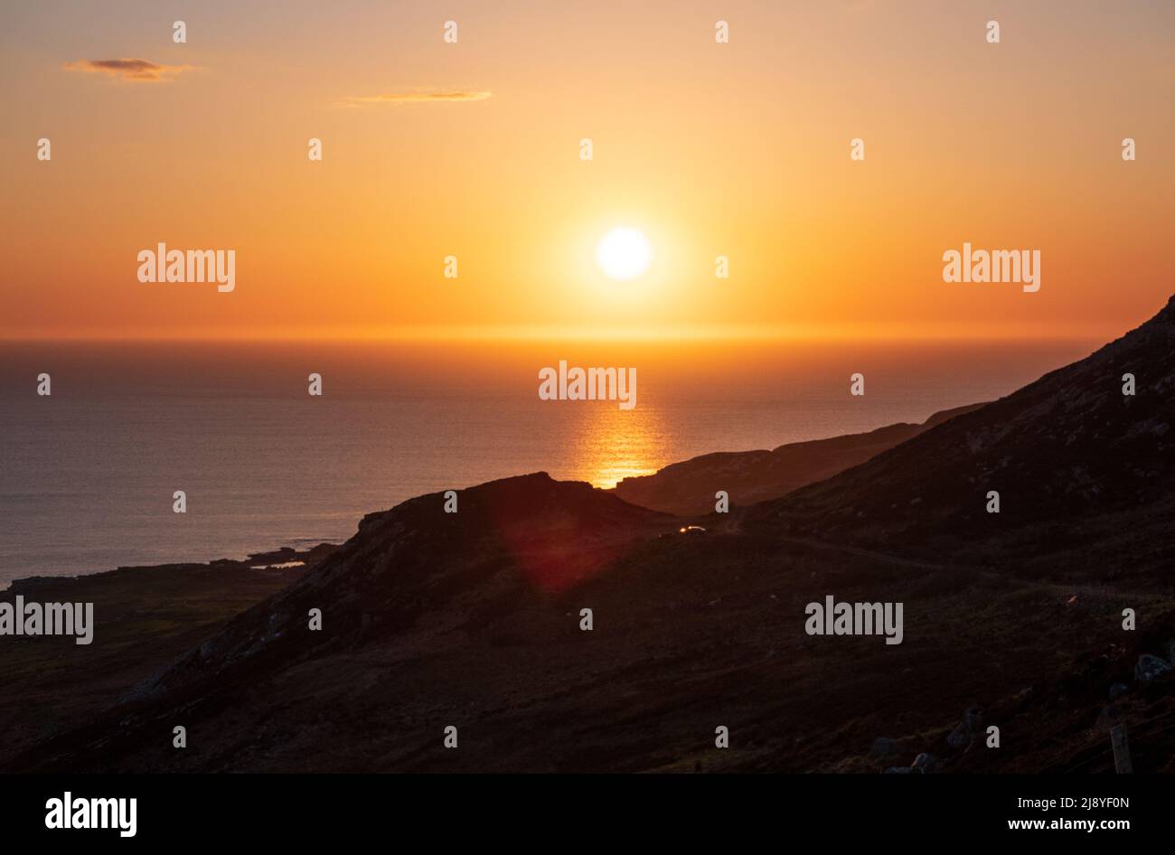 Beautiful Sunset on Crohy head coast, Maghery, Co, Donegal, Ireland ...