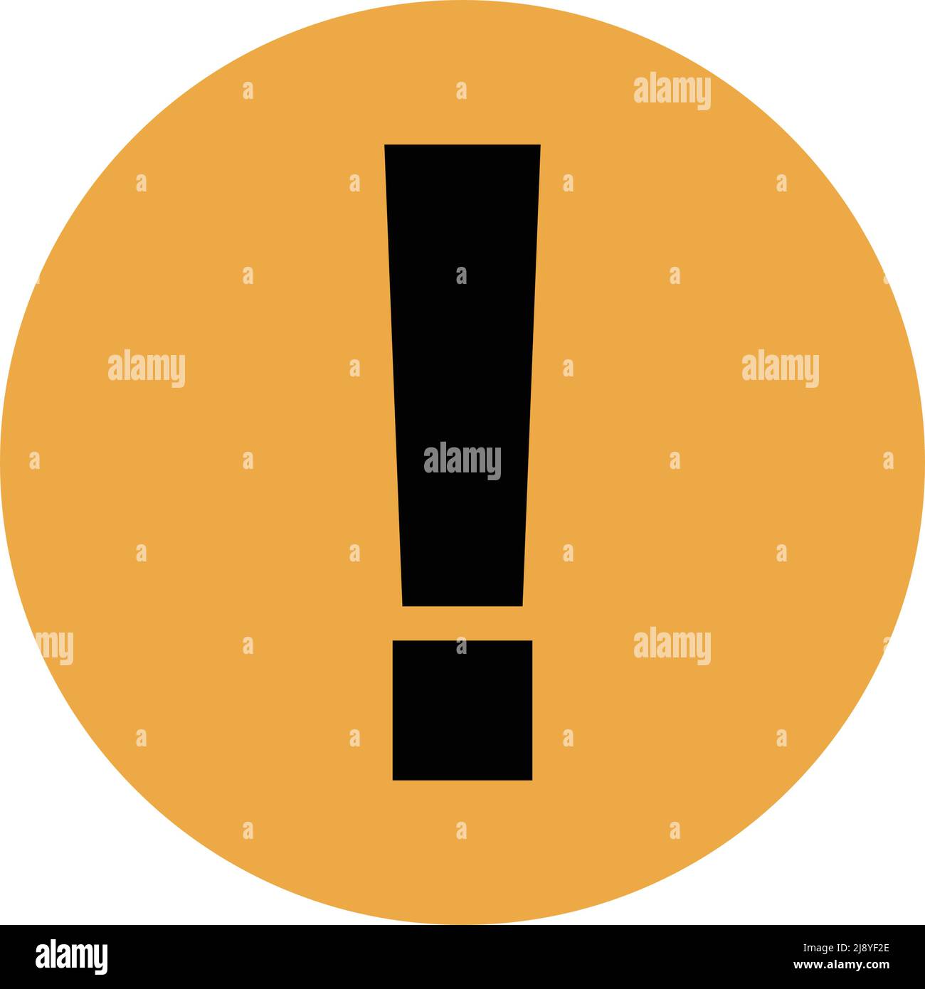 Round exclamation mark icon. Editable vector Stock Vector Image & Art ...