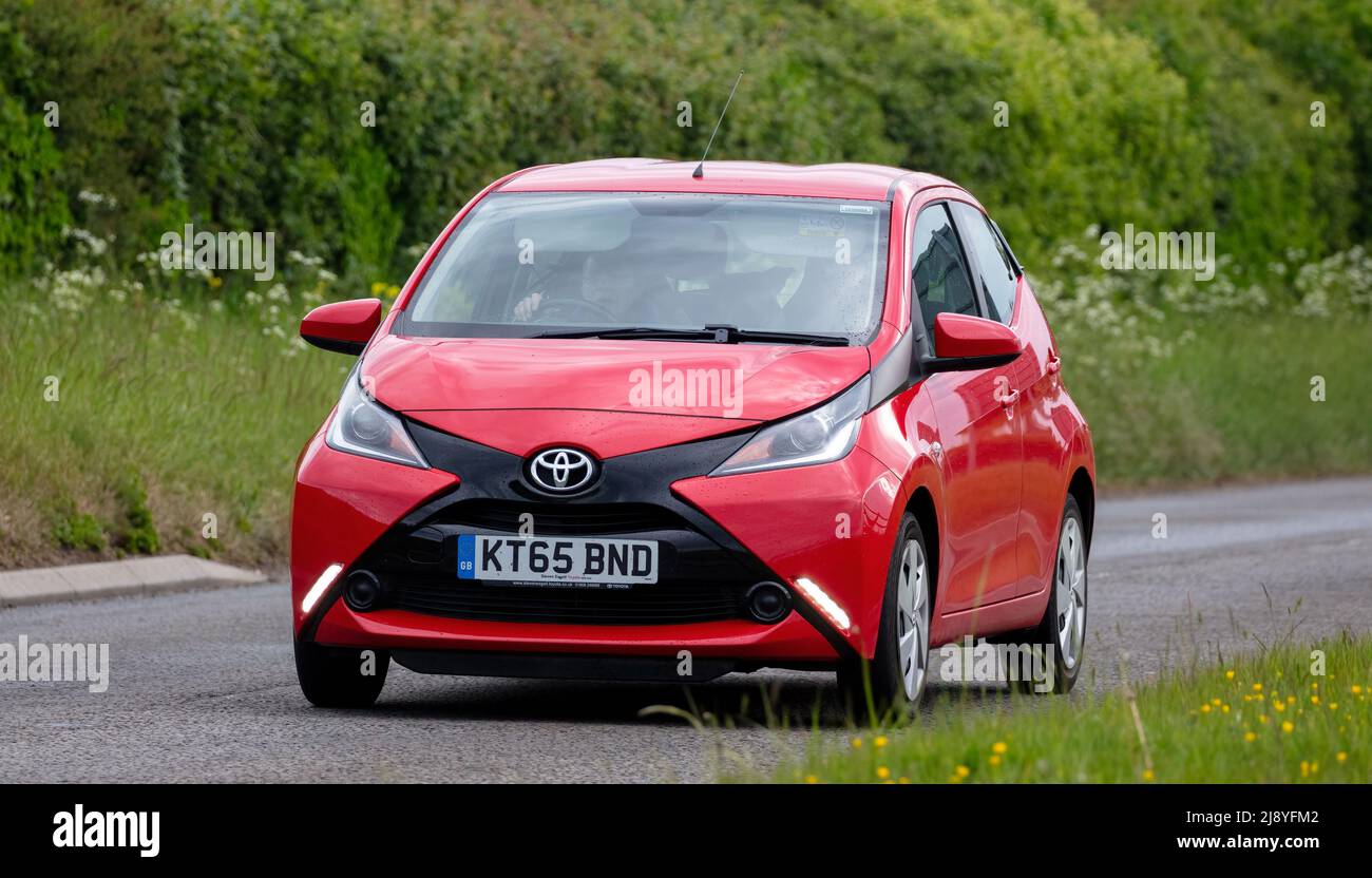 Toyota AYGO hatchback Stock Photo - Alamy