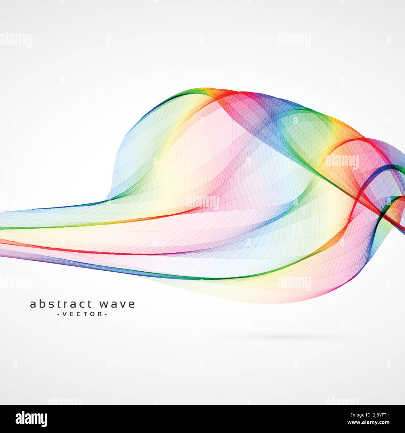 colorful vector wave abstract background Stock Vector Image & Art - Alamy