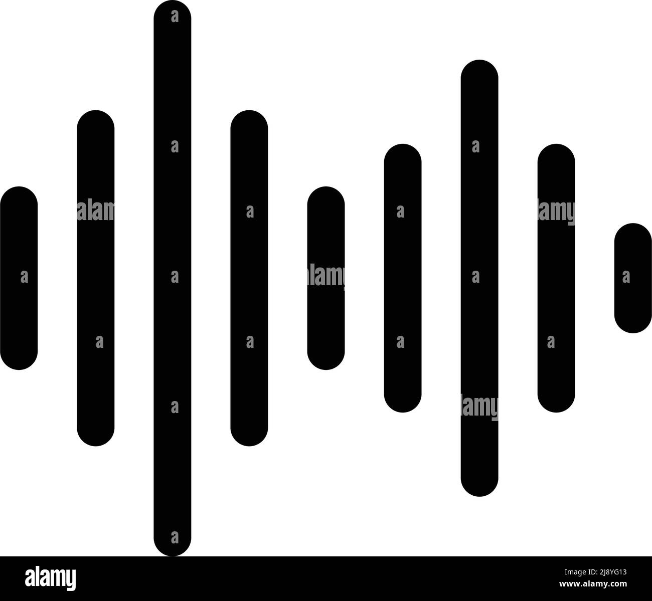 Media player beat equalizer Black and White Stock Photos & Images - Alamy