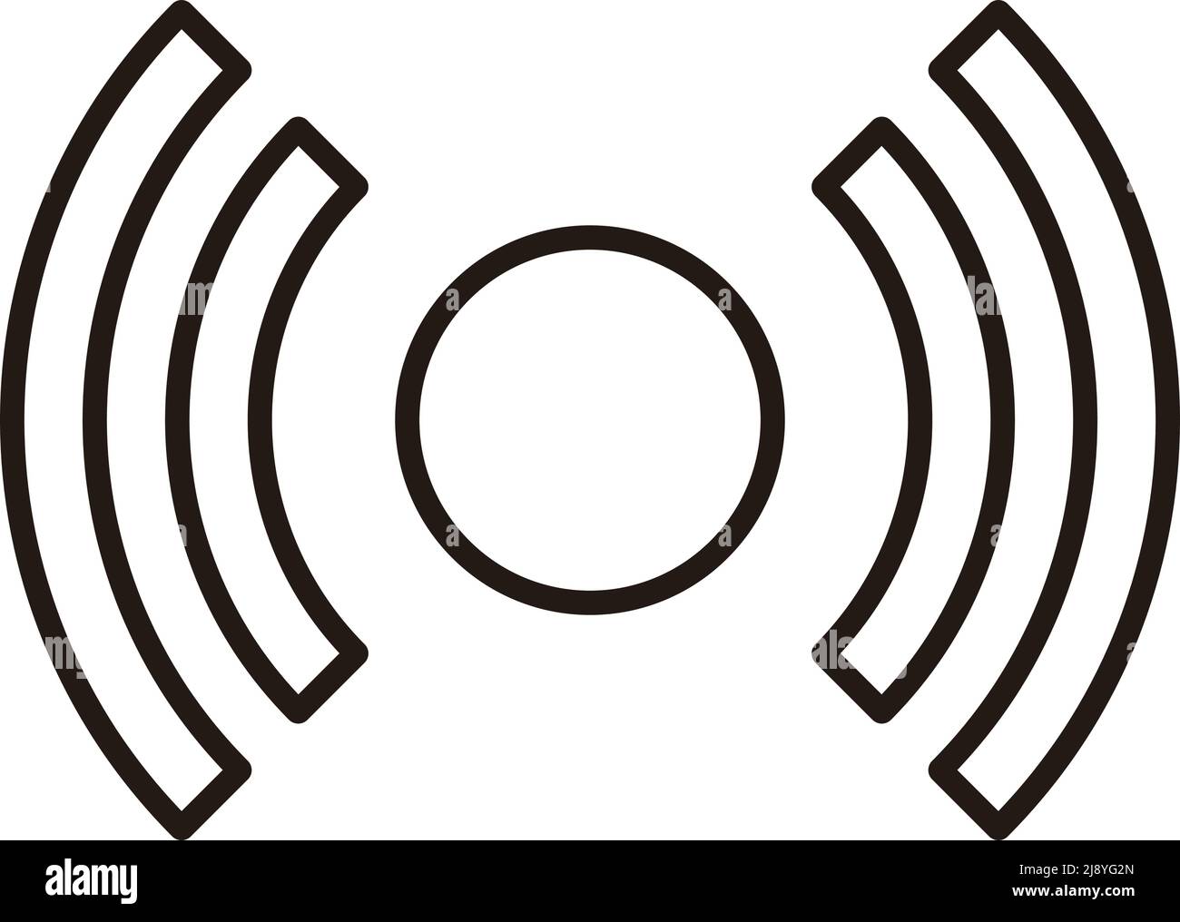 A simple radio icon. Editable vector Stock Vector Image & Art - Alamy