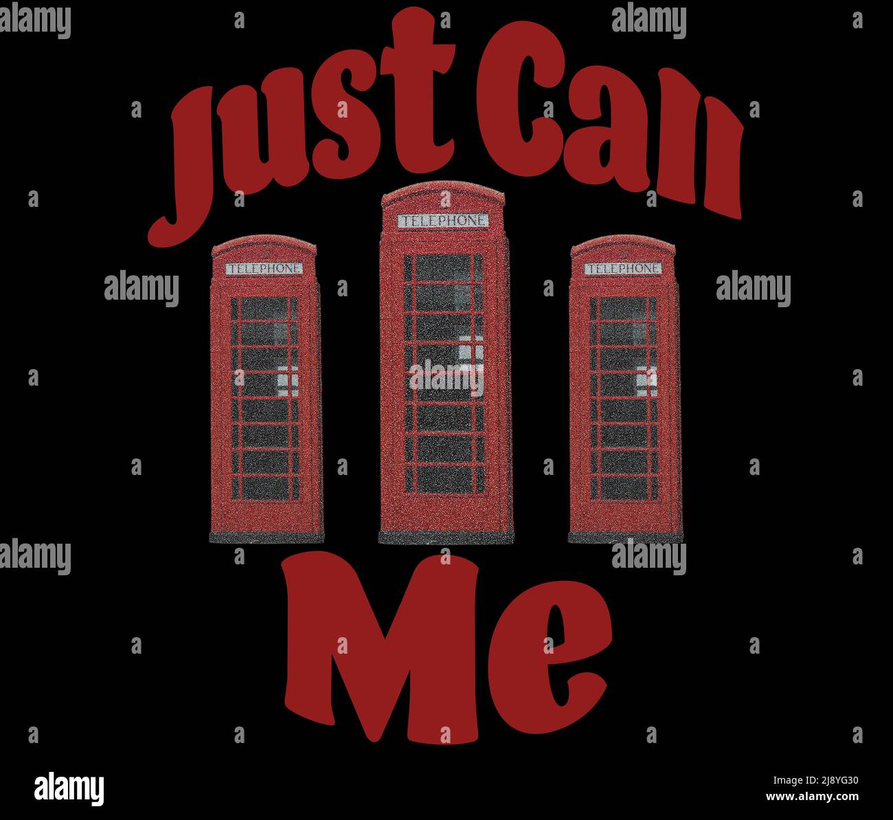 Slogan / Message / Reminder - British Telephone Box - Illustration ...