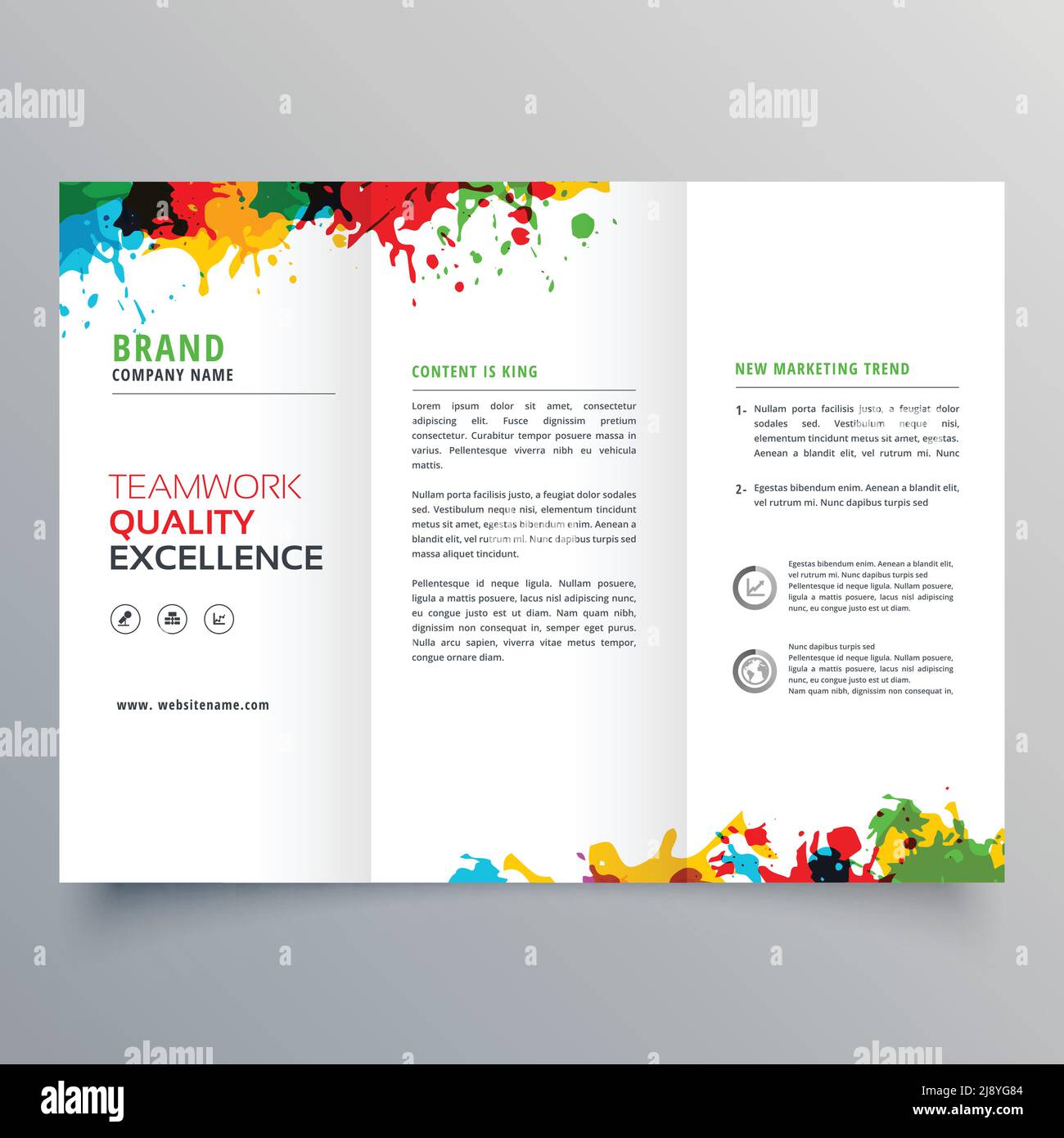 Poster triptych Stock Vector Images - Alamy