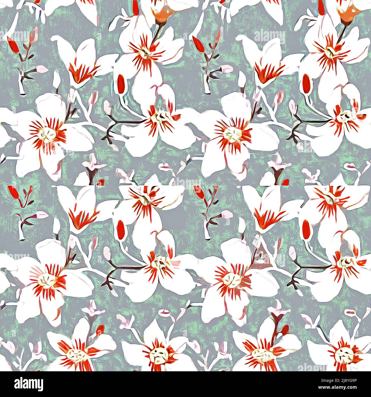 Textile and wallpaper patterns. A printable digital illustration work ...