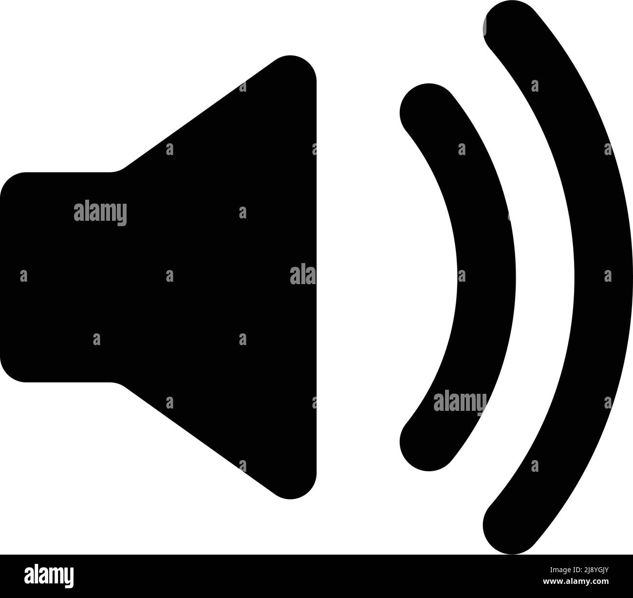 Vector of a black volume icon. Editable vector Stock Vector Image & Art ...