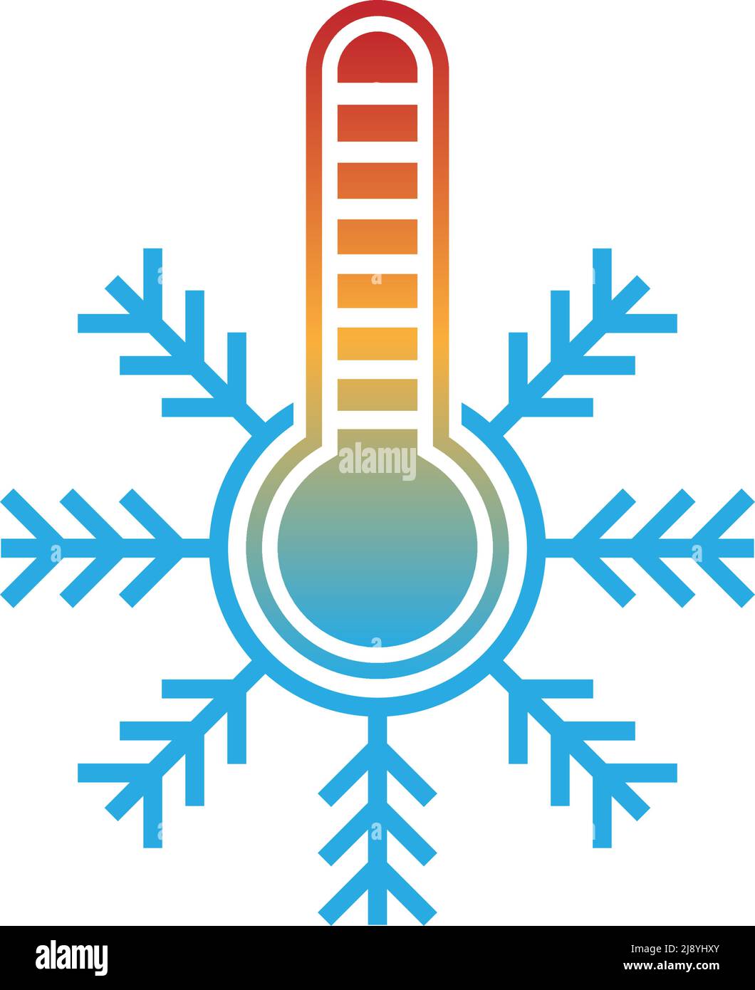 Thermometer icon logo design illustration template vector Stock Vector ...