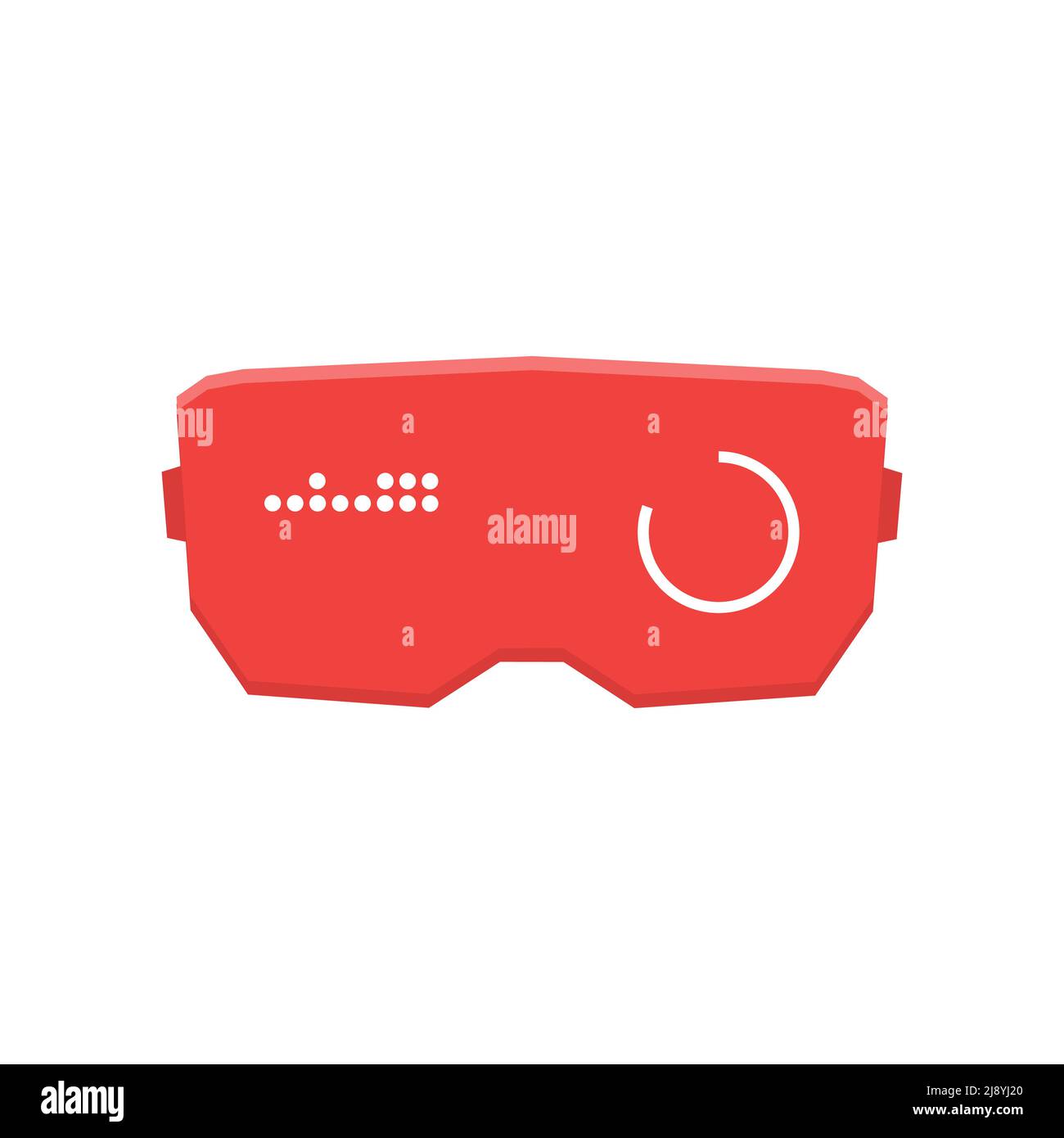 Virtual reality glasses or Vector optical head-mounted display front ...