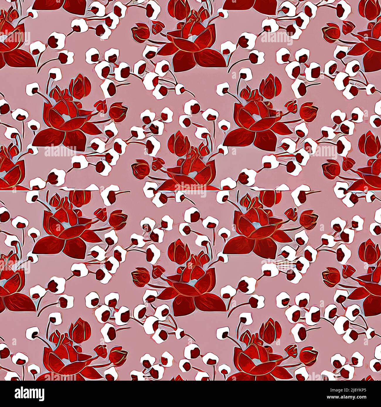 Textile and wallpaper patterns. A printable digital illustration work ...