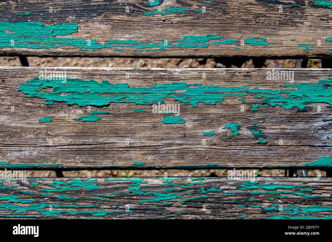 Heavily weathered green painted wood as background or texture Stock ...