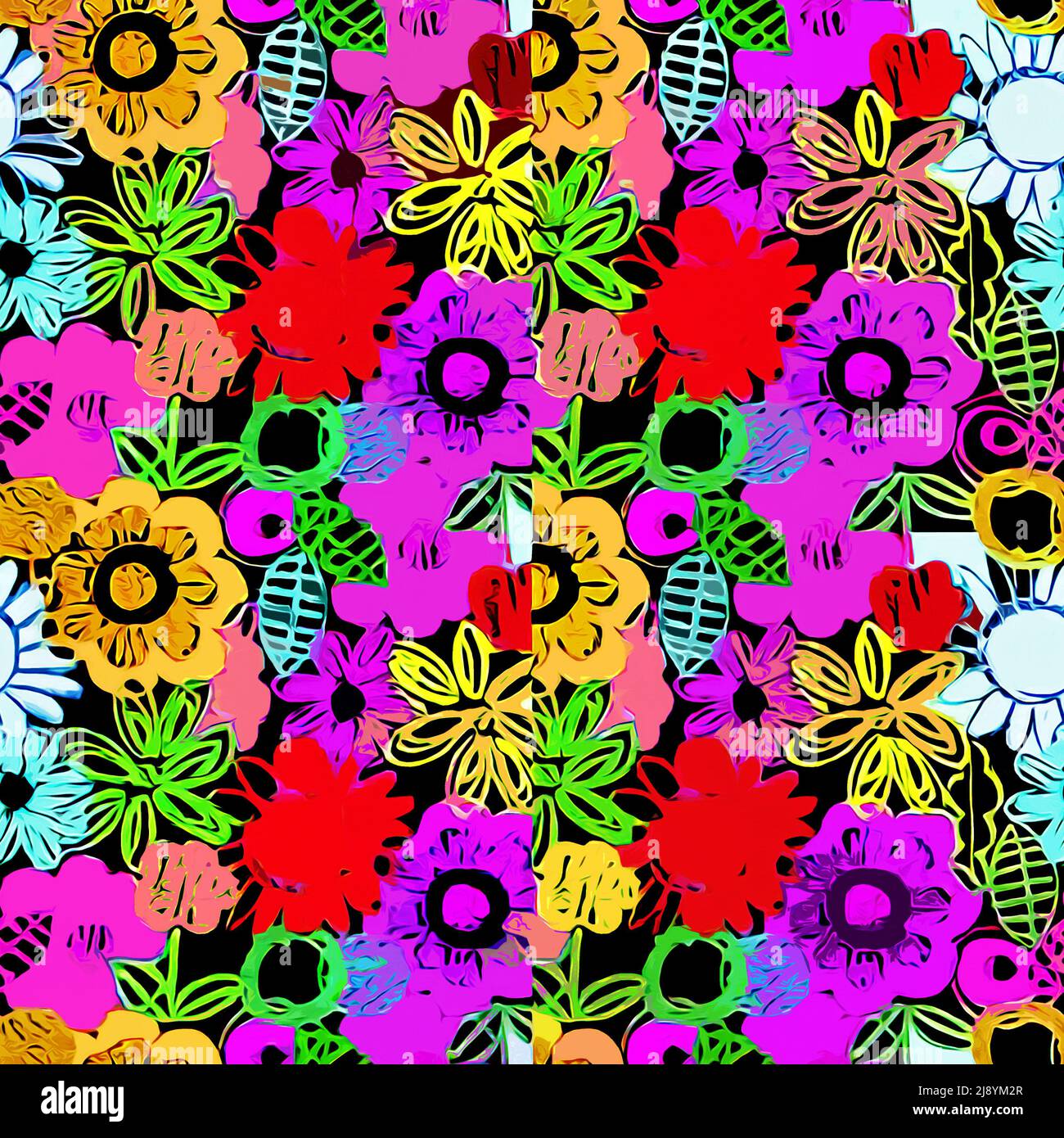 Textile and wallpaper patterns. A printable digital illustration work ...