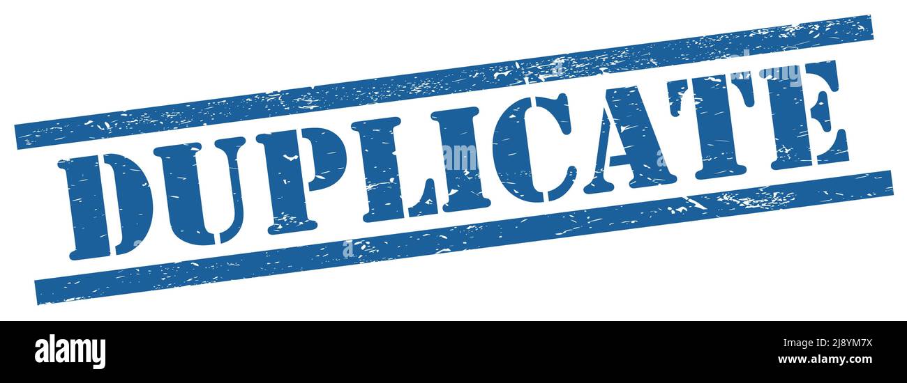 Duplicate stamp sign seal hi-res stock photography and images - Alamy