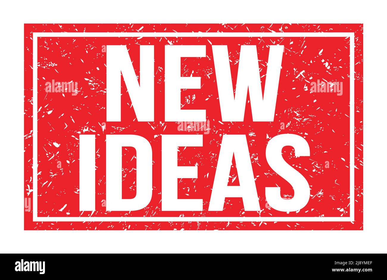 NEW IDEAS, words written on red rectangle stamp sign Stock Photo - Alamy